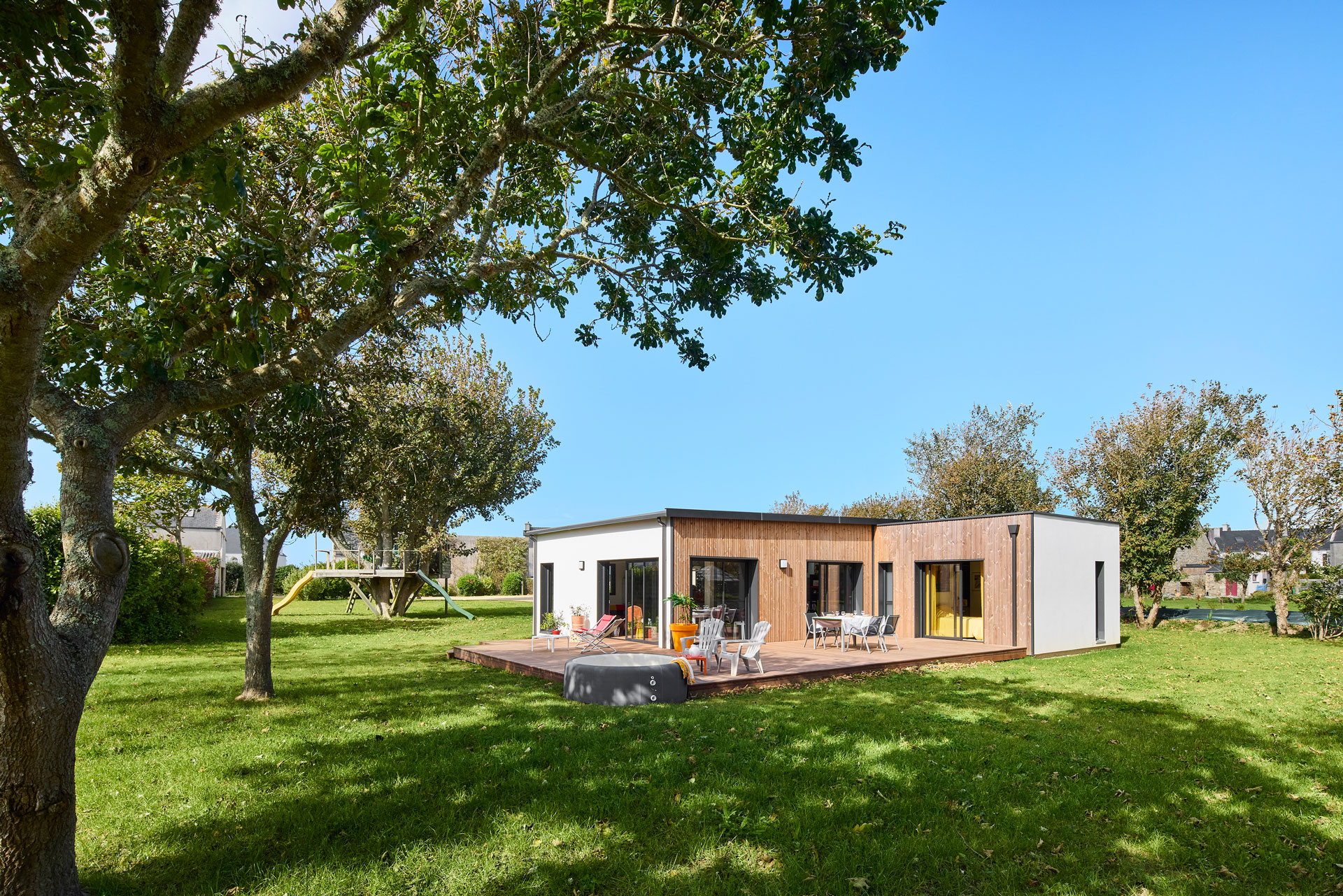 Maison bois mixte de plain-pied | Trecobois